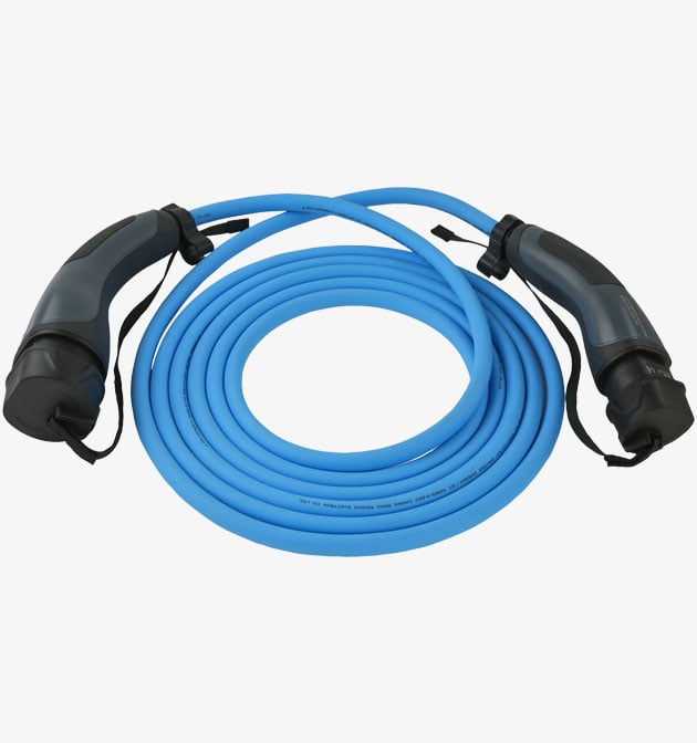 15m Type 2 EV Charging Cable – 7 kW Single‑Phase (Grey)