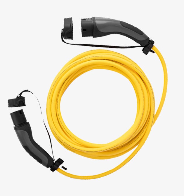 3M Type 2 EV Charging Cable - 7kW Single Phase - Yellow