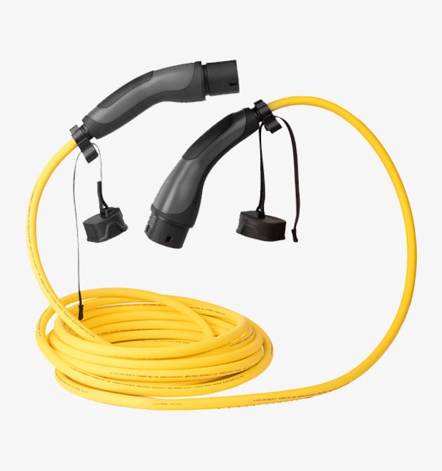 7.5M Yellow Type 2 EV Cable | 7kW Single Phase | UKCA